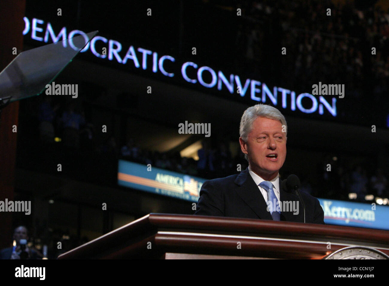 Jul 26, 2004; Boston, MA, USA; Former President BILL CLINTON at the ...