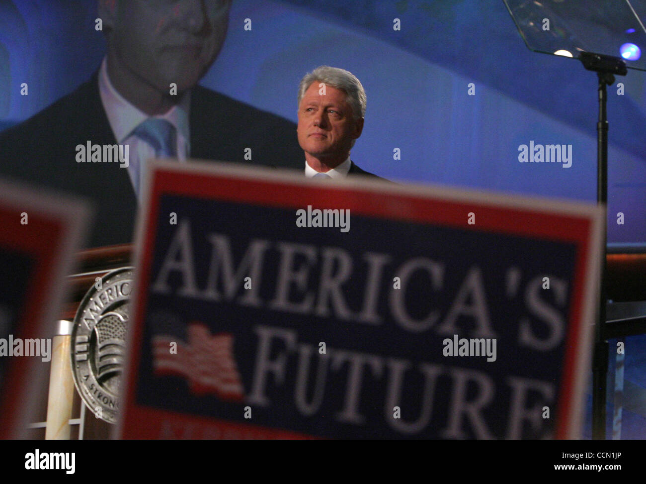 Jul 26, 2004; Boston, MA, USA; Former President BILL CLINTON at the ...