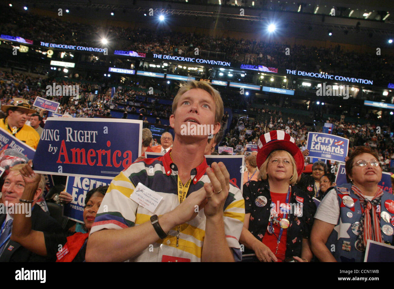 2004 democratic convention fleet center hi-res stock photography and ...