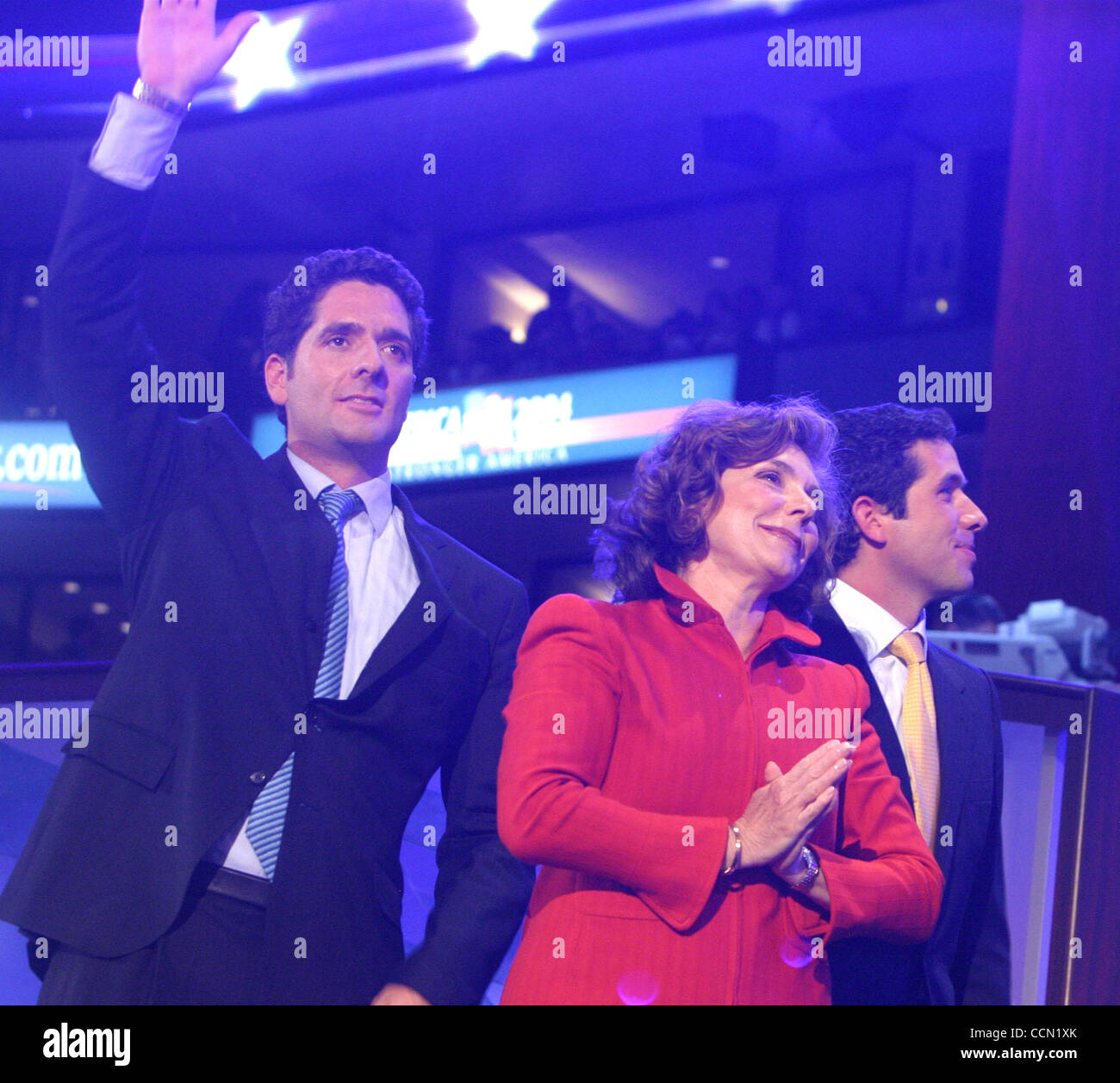 Jul 27, 2004; Boston, MA, USA; TERESA HEINZ, wife of John Kerry, sons ...