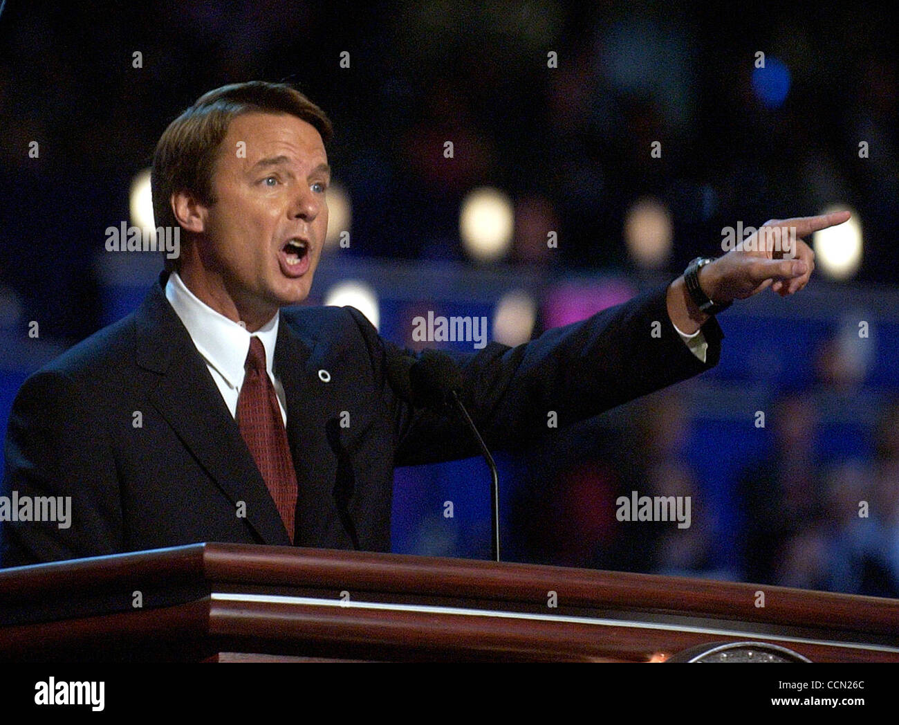 METRO-Senator John Edwards speaks at the Democratic National Convention ...