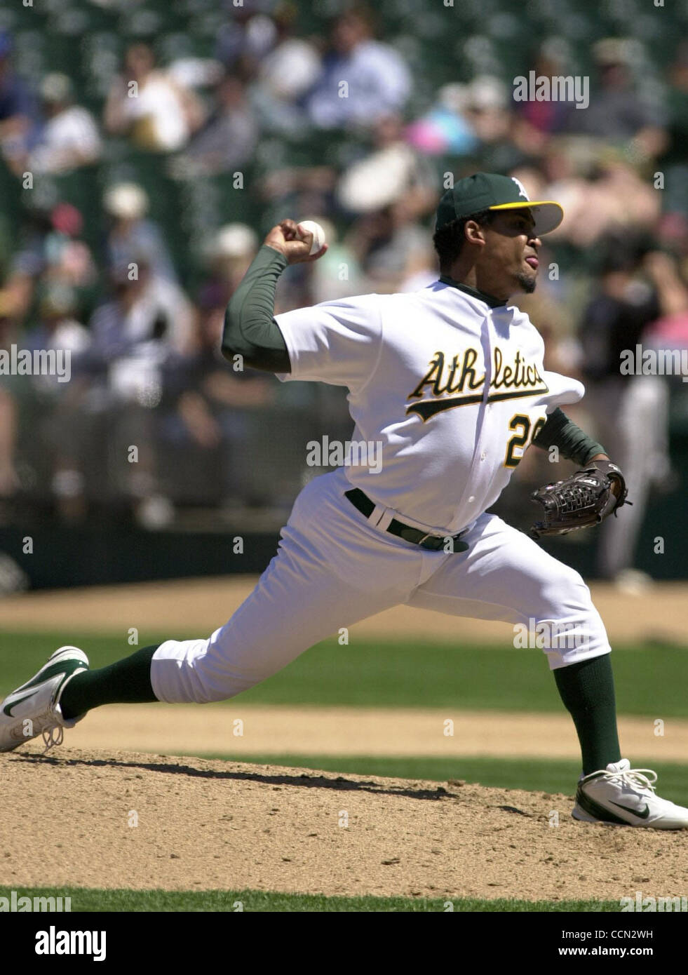 Oakland A's Octavio Dotel pitched two strikeouts and induced a popout ...