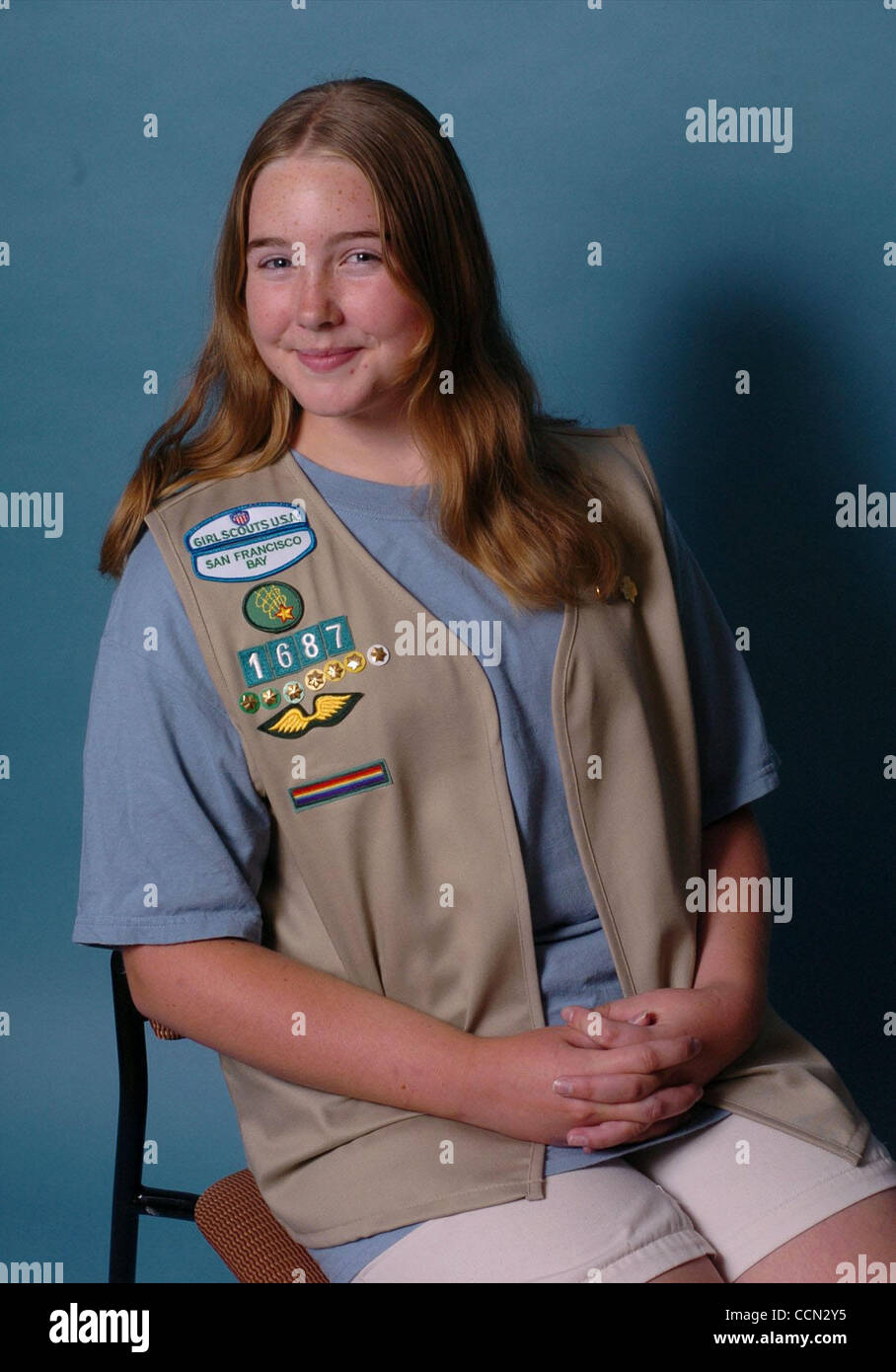 Sue Grothman, Cadette Girl Scout from Troop 1687, on Thursday July 22 ...