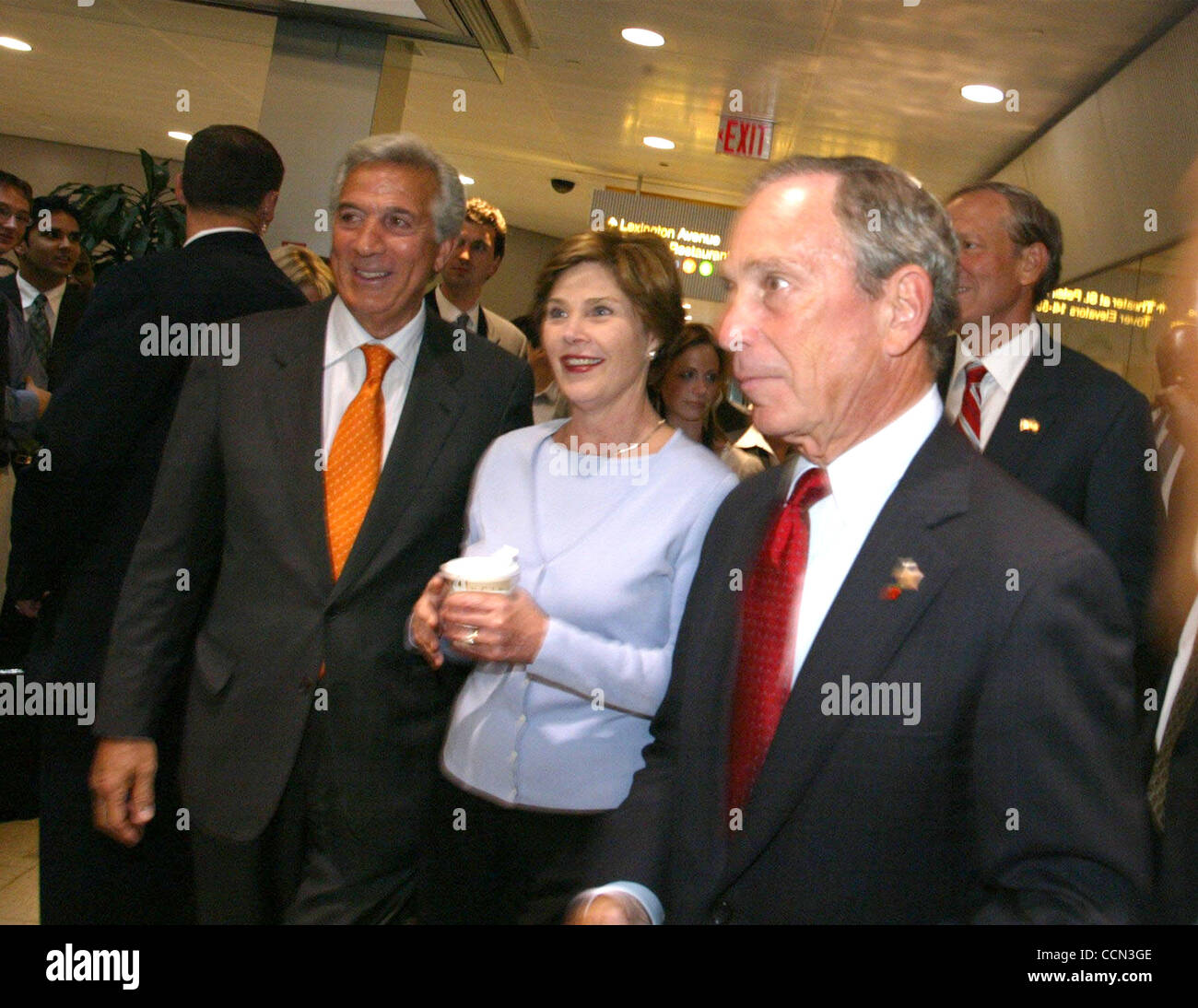 Aug 02, 2004; New York, NY, USA; First Lady LAURA BUSH & New York City ...