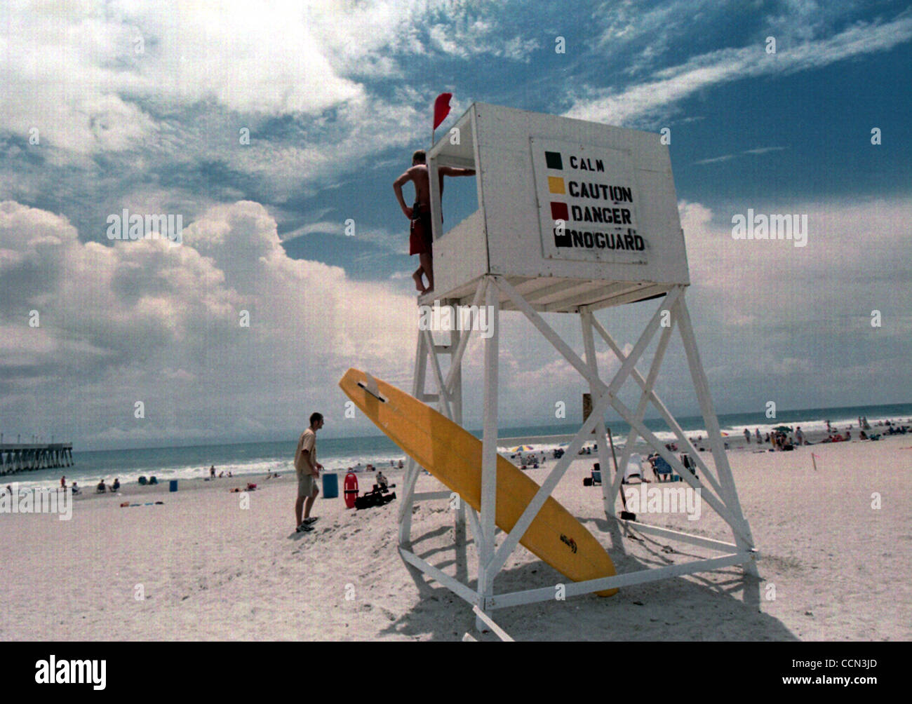 Aug 2, 2004; Wrightsville Beach, NC USA;People are still visiting ...