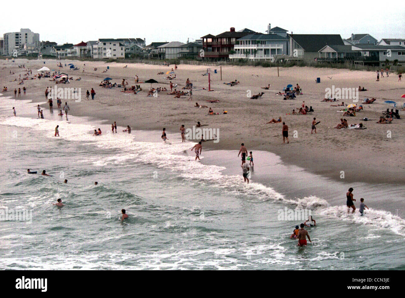 Aug 2, 2004; Wrightsville Beach, NC USA;People are still visiting ...