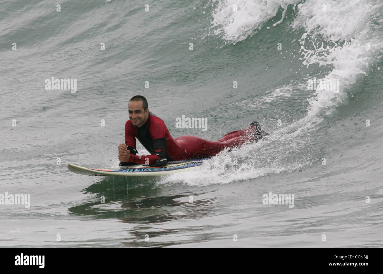 Aug 02, 2004; Huntington Beach, CA, USA; Paralyzed surfer JESSE ...