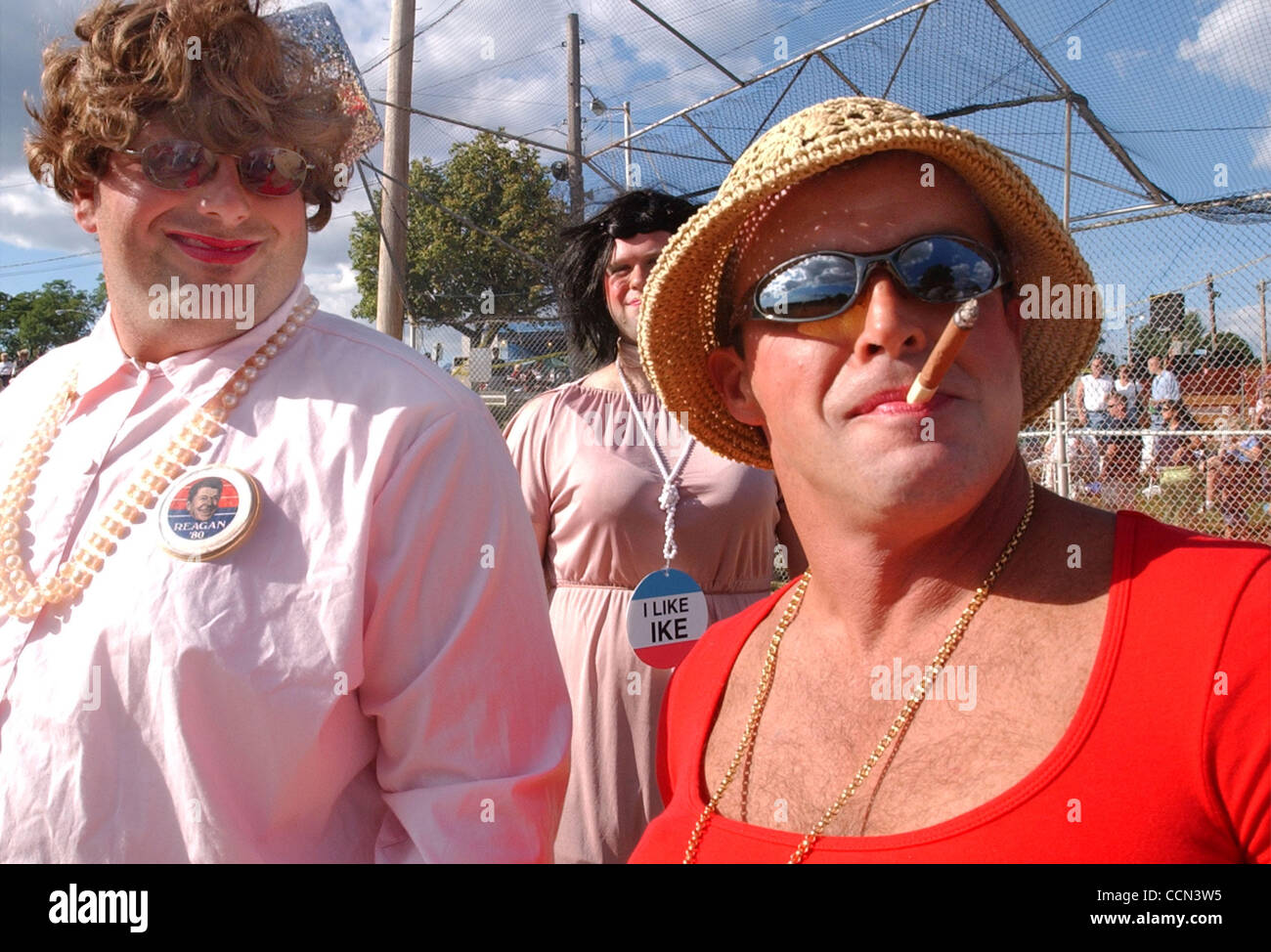 Aug 06, 2004 - Delhi Township, Ohio, USA - Dressed as "Betty Ford ...