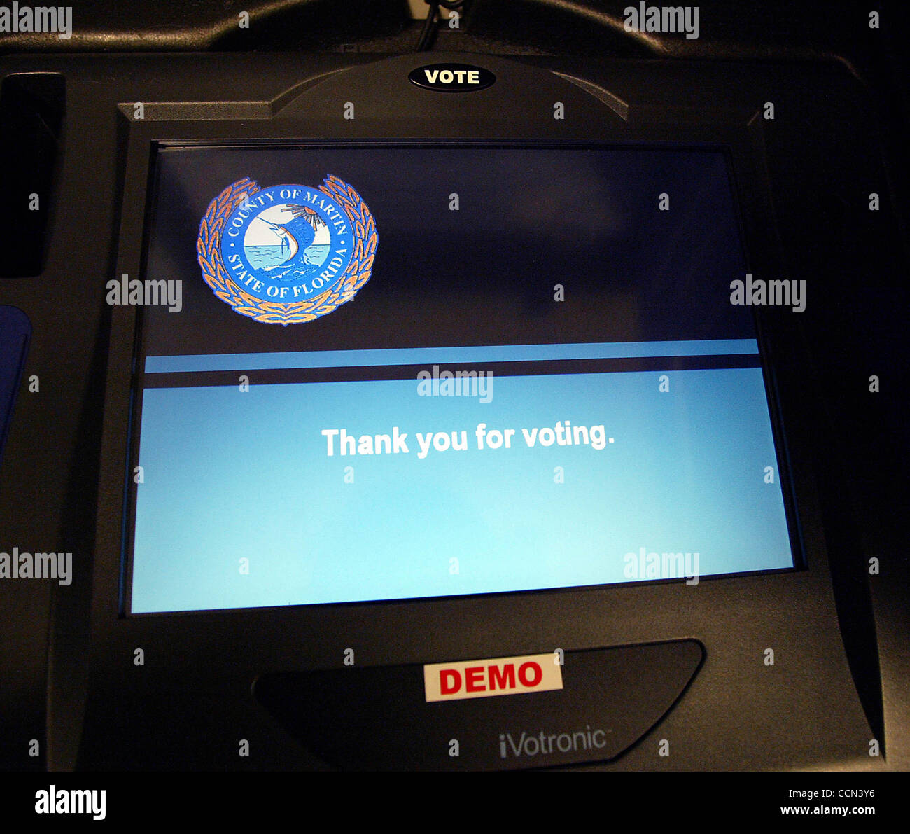 LIVE METRO, STUART, 8/6/04.....Martin County voters will be using touch ...