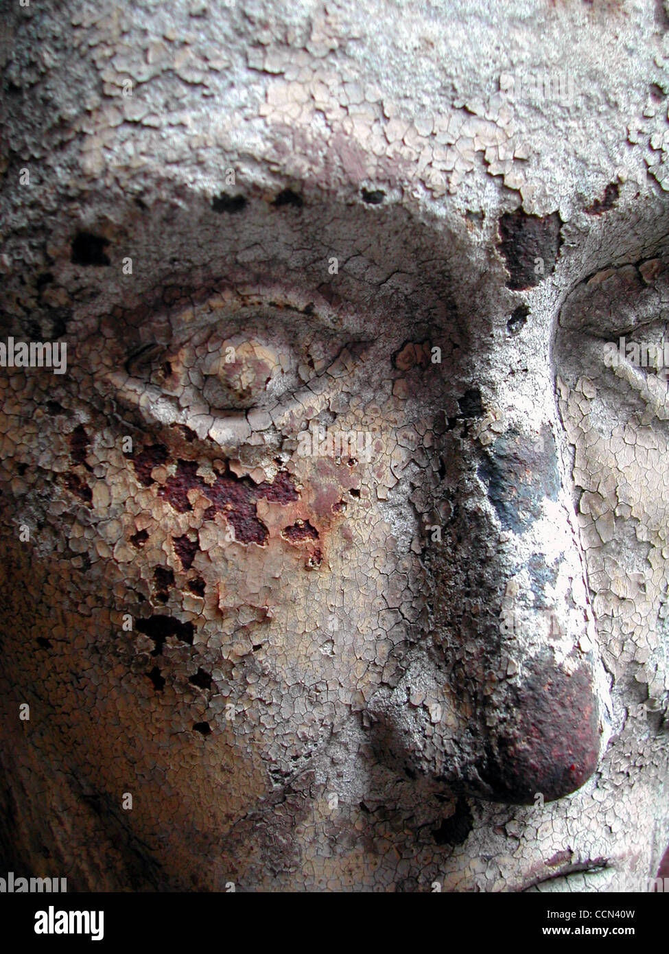 Aug 07, 2004; Los Angeles, CA, USA; An old rusted mask Stock Photo - Alamy