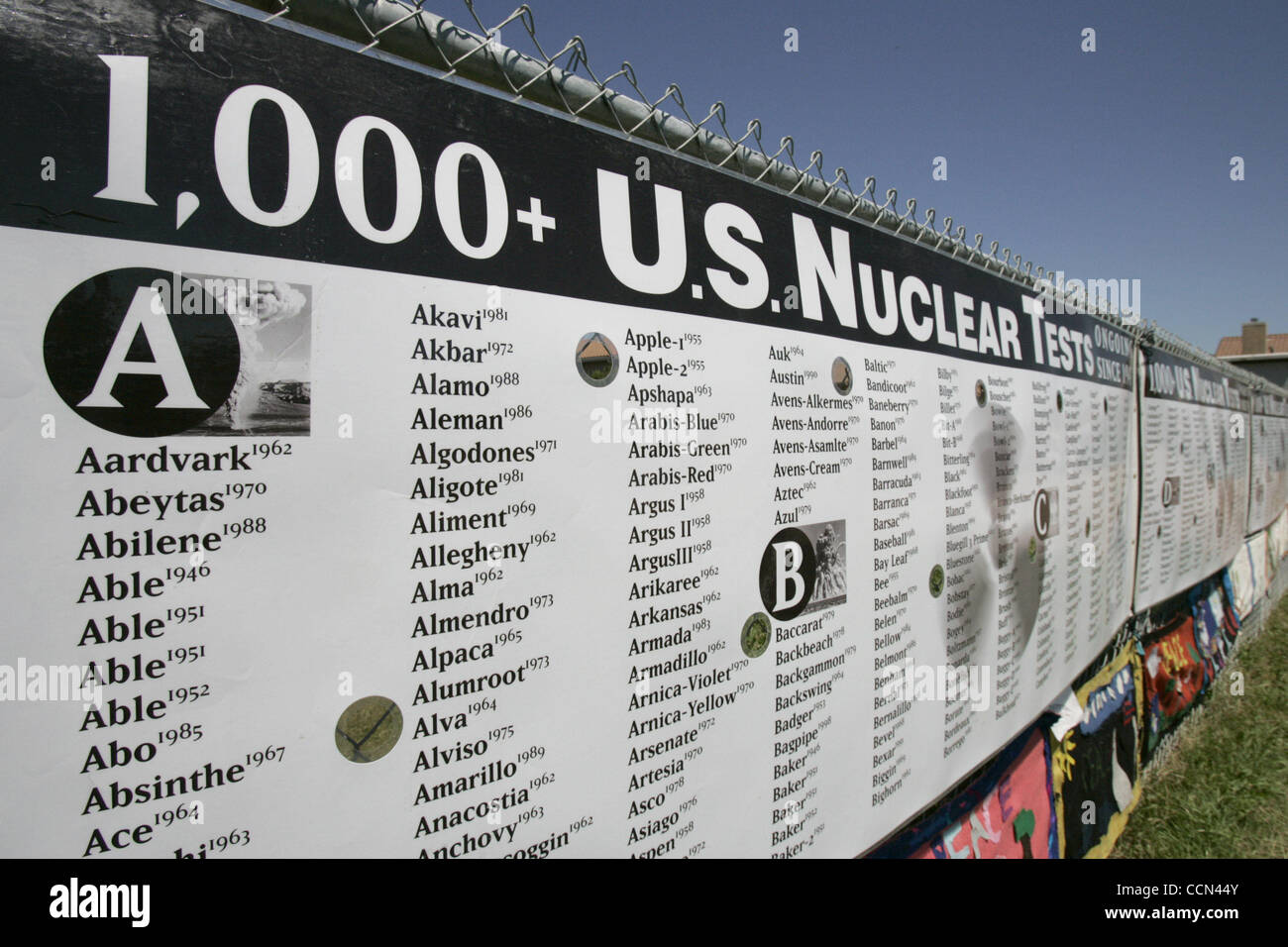 At the same time as other anti-nuclear weapons protests occur around ...