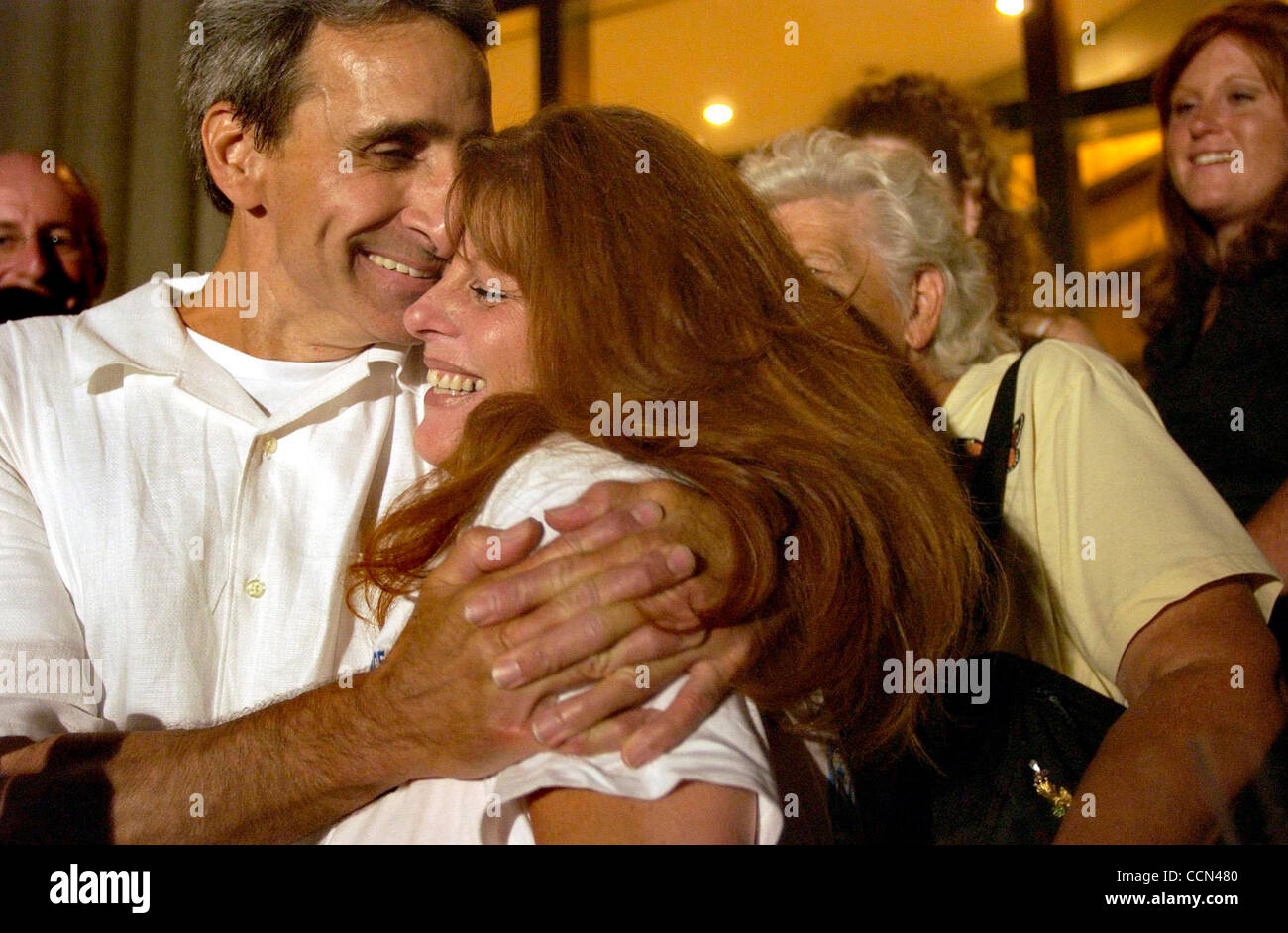 August 10, 2004, California, USA. Release of inmate Kenneth Marsh. Ken ...