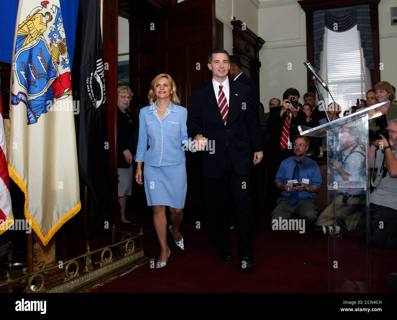 Aug 12, 2004; Trenton, NJ, USA; Veronica McGreeve (McGreevey's mother ...