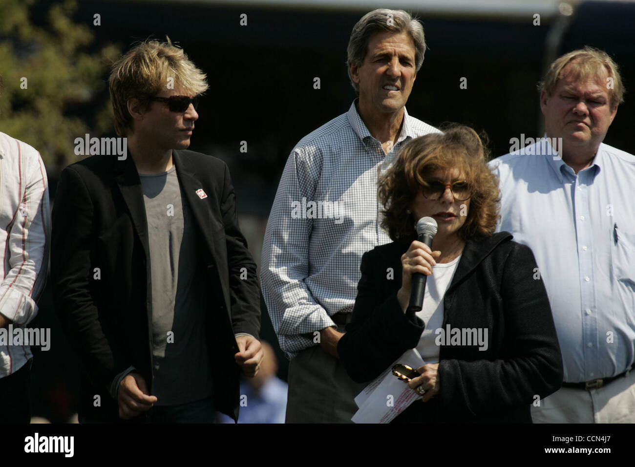 Democratic Presidential nominee, Senator John Kerry, brings his coast ...