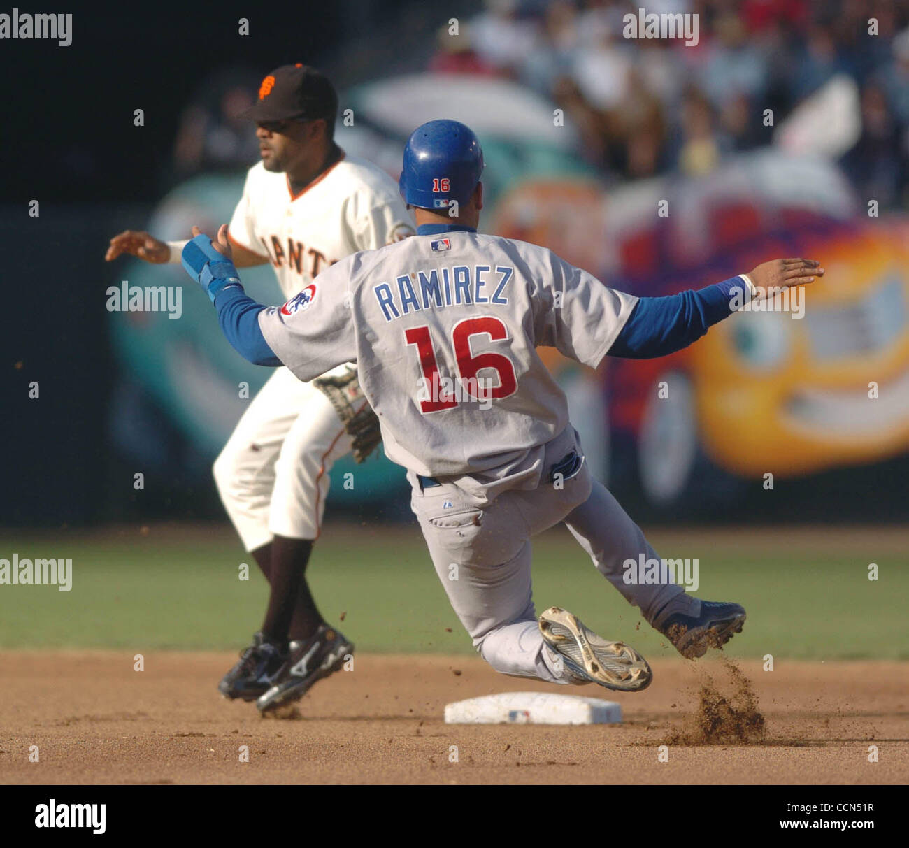 Chicago Cubs Arimas Ramirez goes airborne into 2nd as San Francisco ...