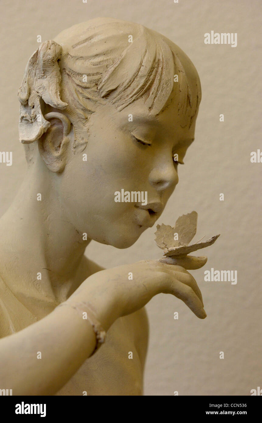 Detail of a sculpture entitled 'Courtney' by artist Joe Cleary which ...