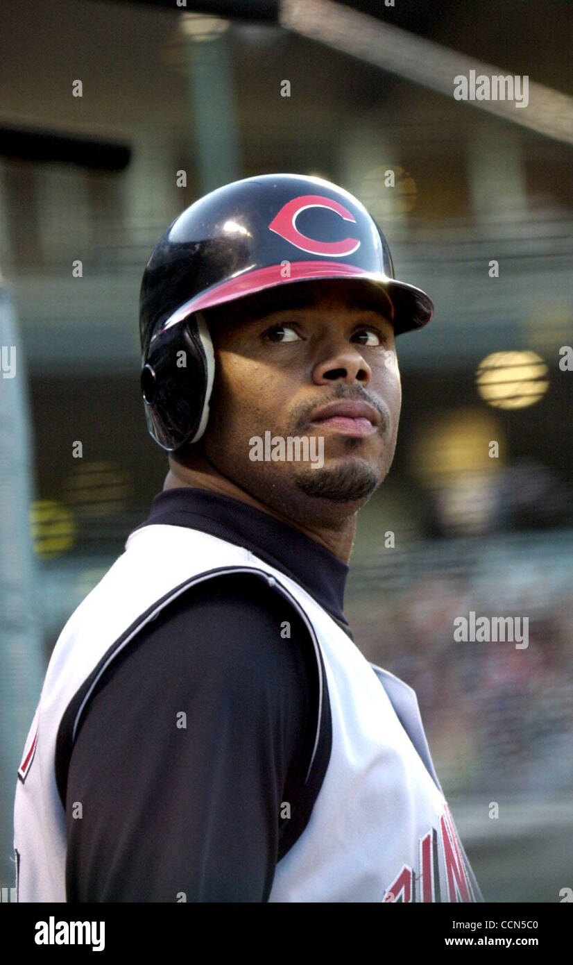 Ken Griffey Jr. of the Reds on Wednesday August 4, 2004 in San ...