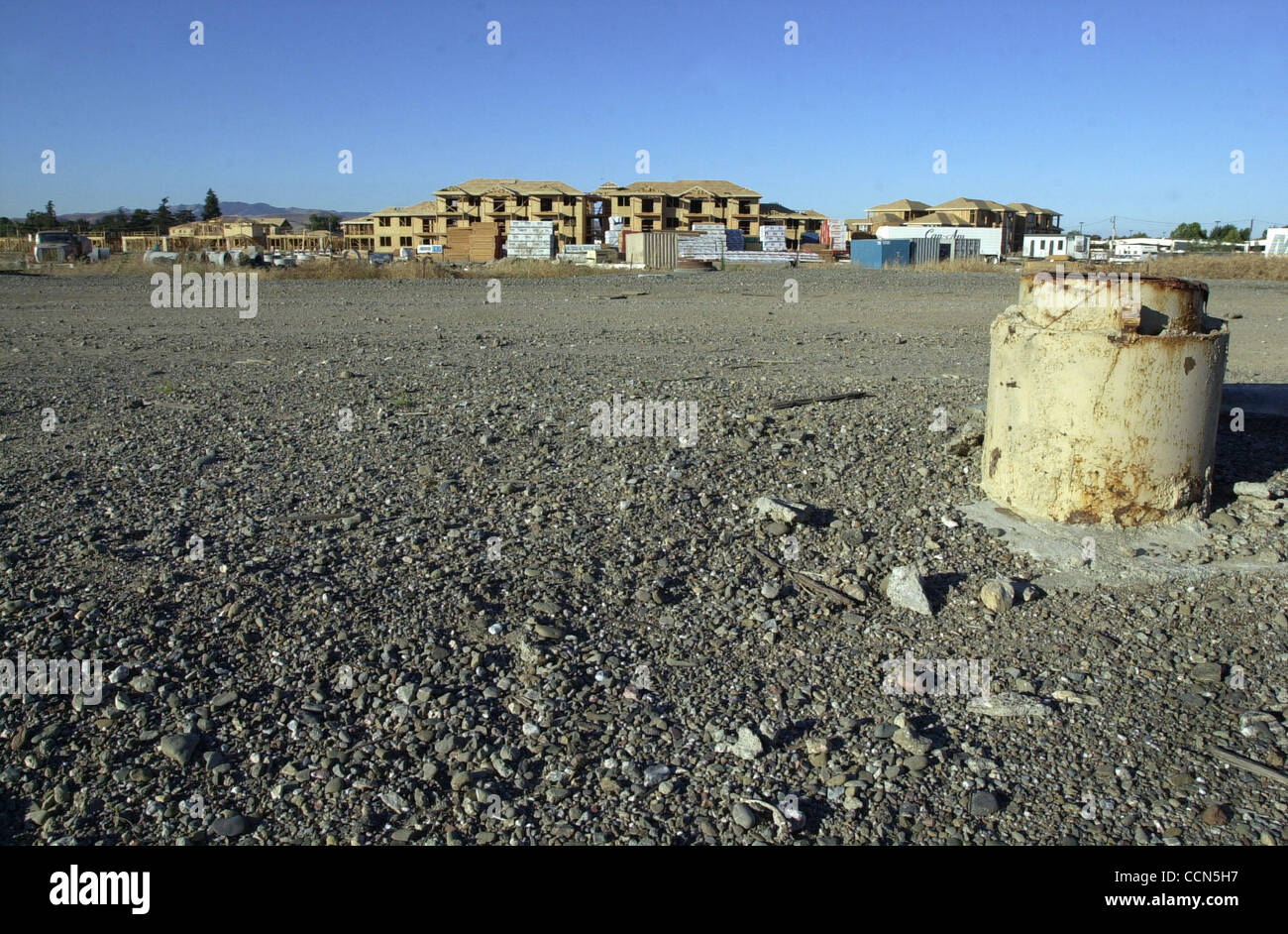 The long-abandoned railroad right of way southeast of Santa Rita Road ...
