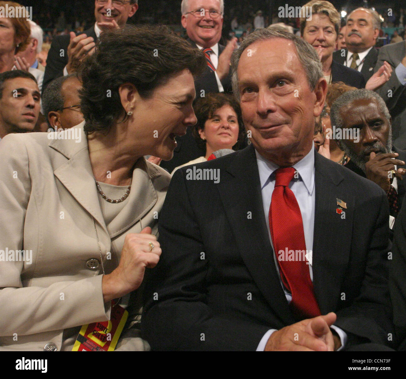 Aug 30, 2004; New York, NY, USA; DIANA TAYLOR & NY Mayor MICHAEL ...