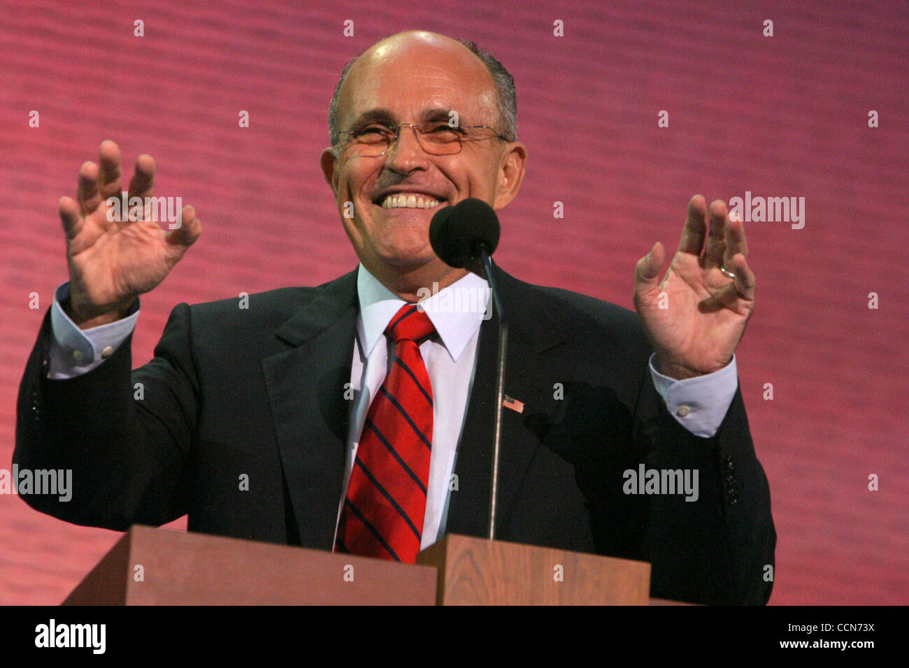 Aug 30, 2004; New York, NY, USA; Former NYC Mayor RUDY GIULIANI at the ...