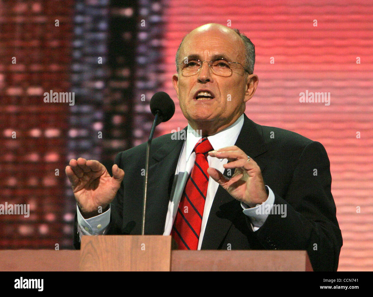 Aug 30, 2004; New York, NY, USA; Former NYC Mayor RUDY GIULIANI at the ...