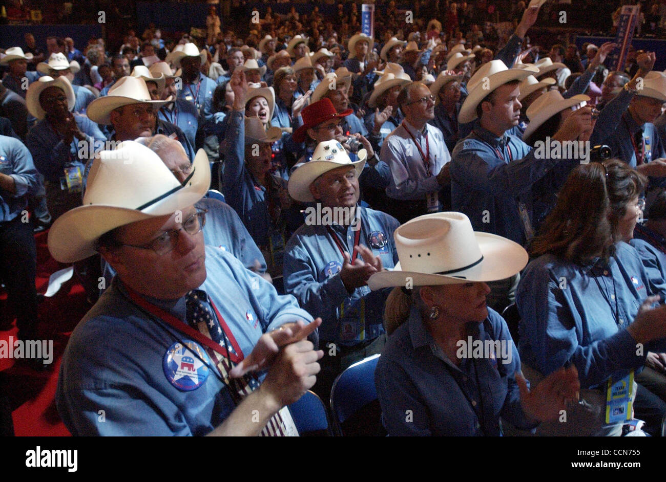Members of the Texas dlelgation came decked out in cowboy hats for the ...