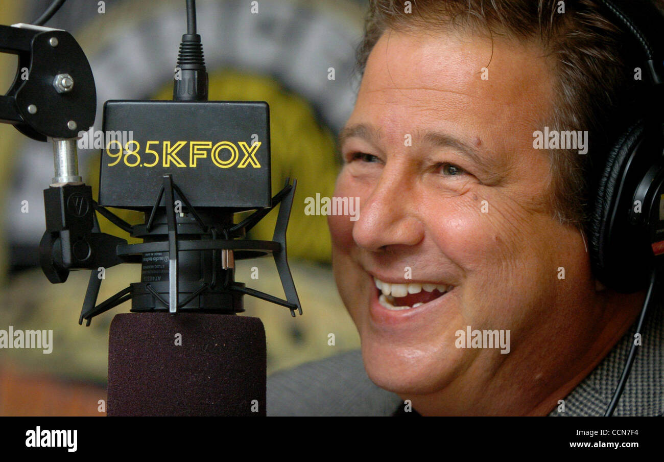 Morning show host Greg Kihn enjoys a laugh while on the air Tuesday ...