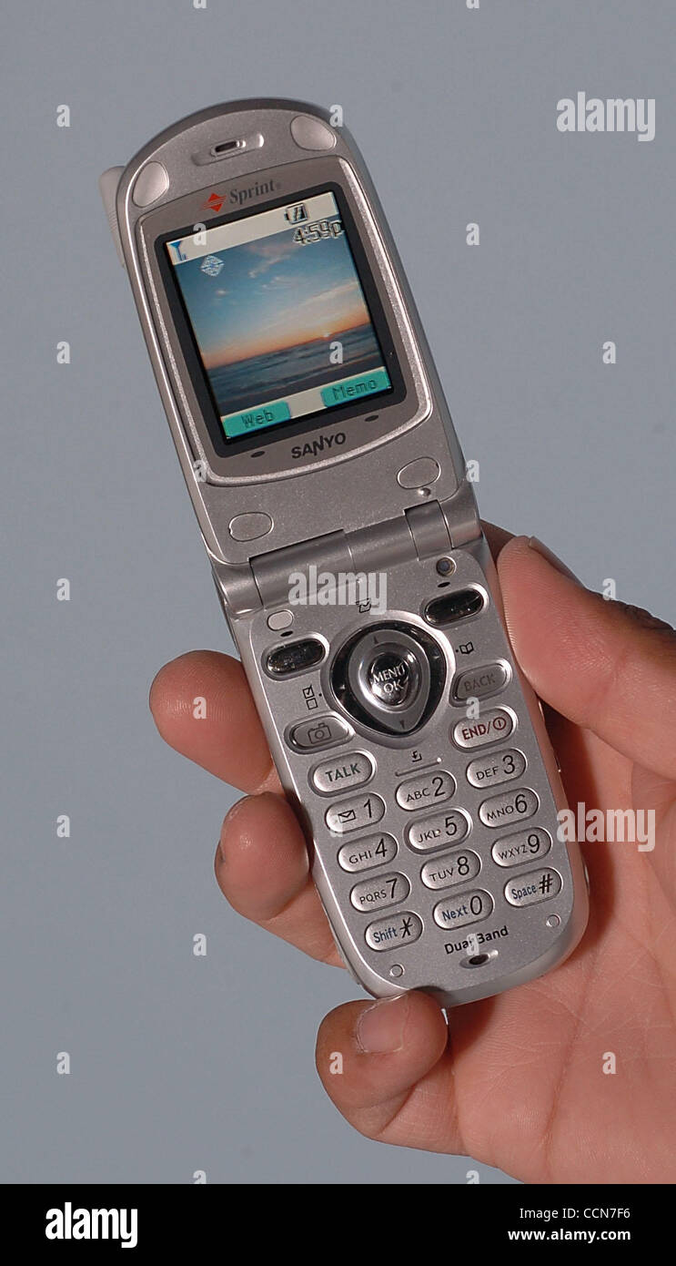 Cell phone photographed Thursday, August 26, 2004, in the Times' studio ...