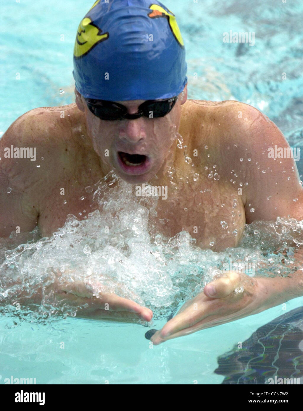 Neal Hamilton of the Islanders comes in first in the 200 Individual ...