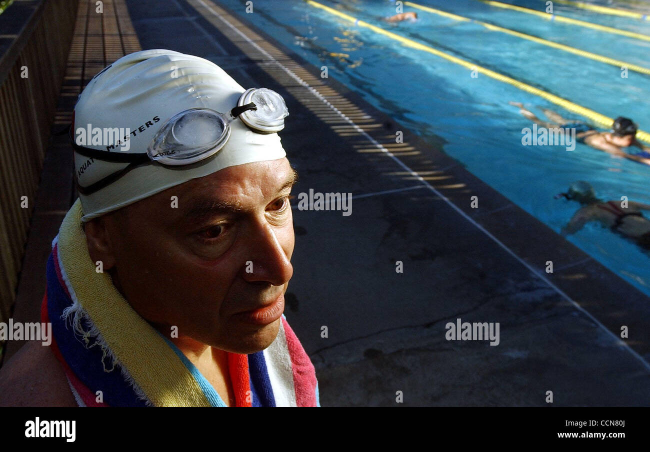 Masters Swimmer Jeremy Cohen, 55, at the Golden Bear Aquatics Center in ...