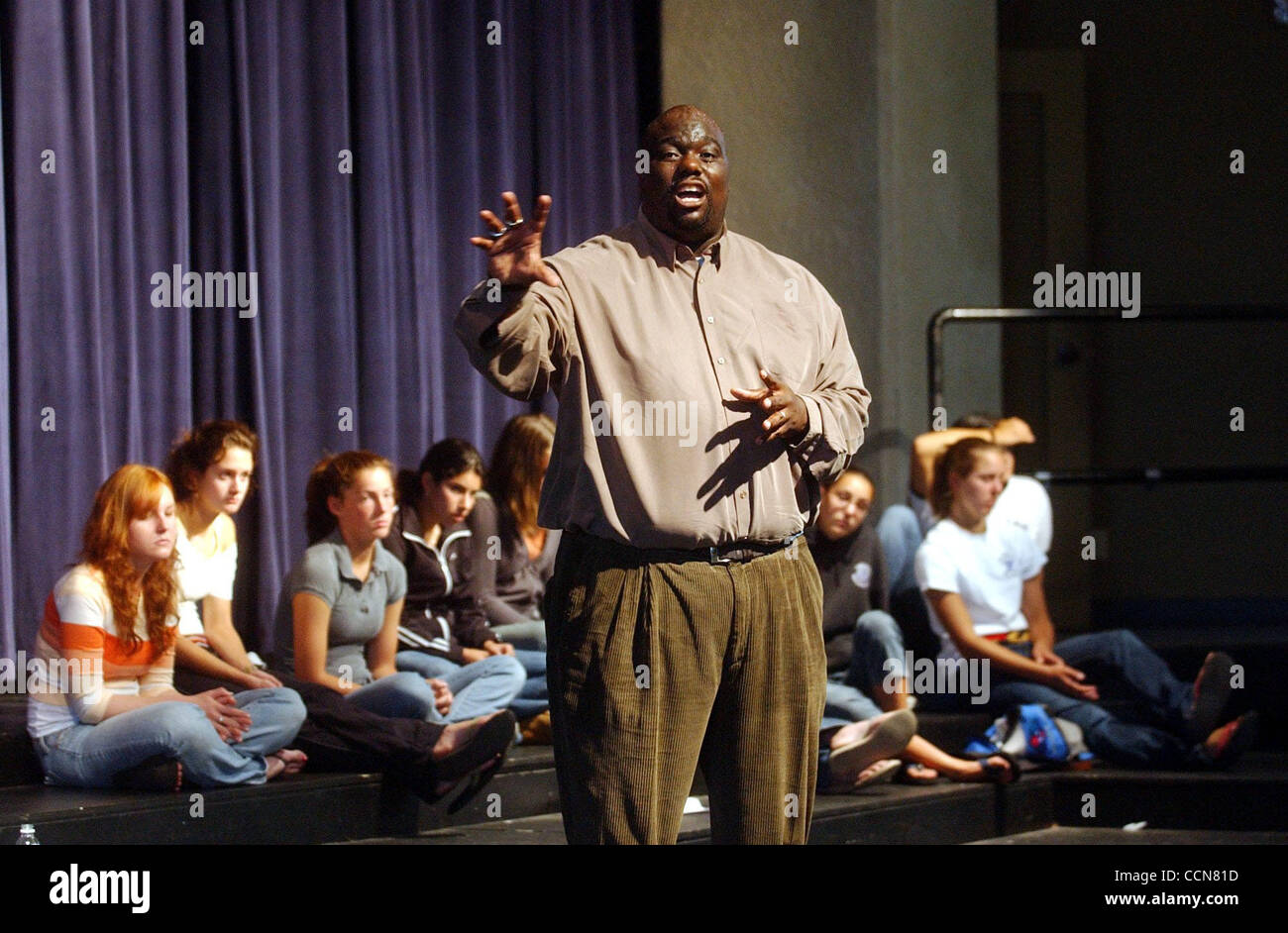 Motivational speaker Rick Minniefield is surrounded by Piedmont High ...