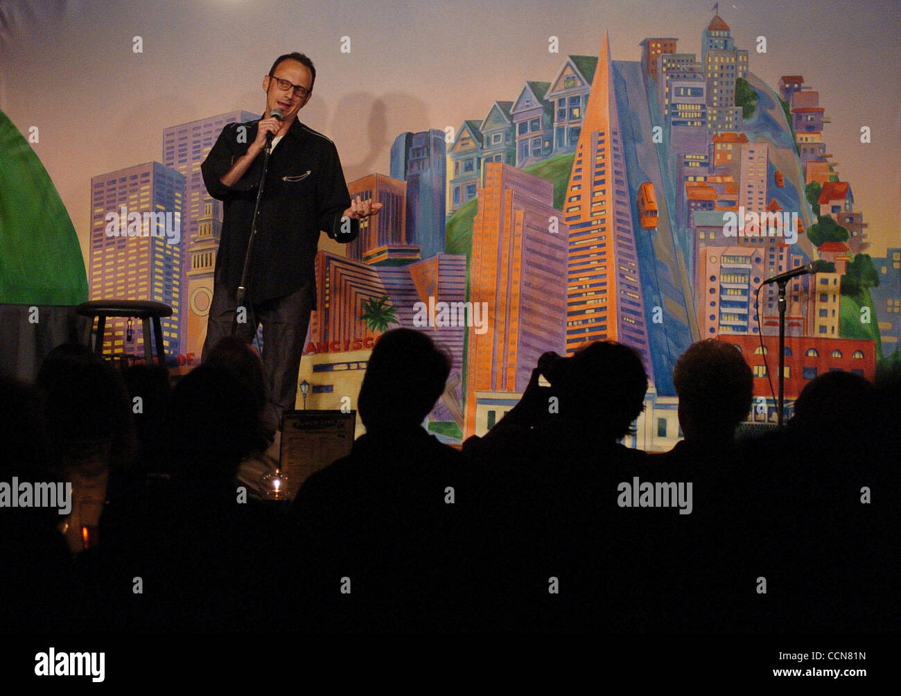 Bizarro cartoonist Dan Piraro performs during Bizarro's PolitiComedy-A ...