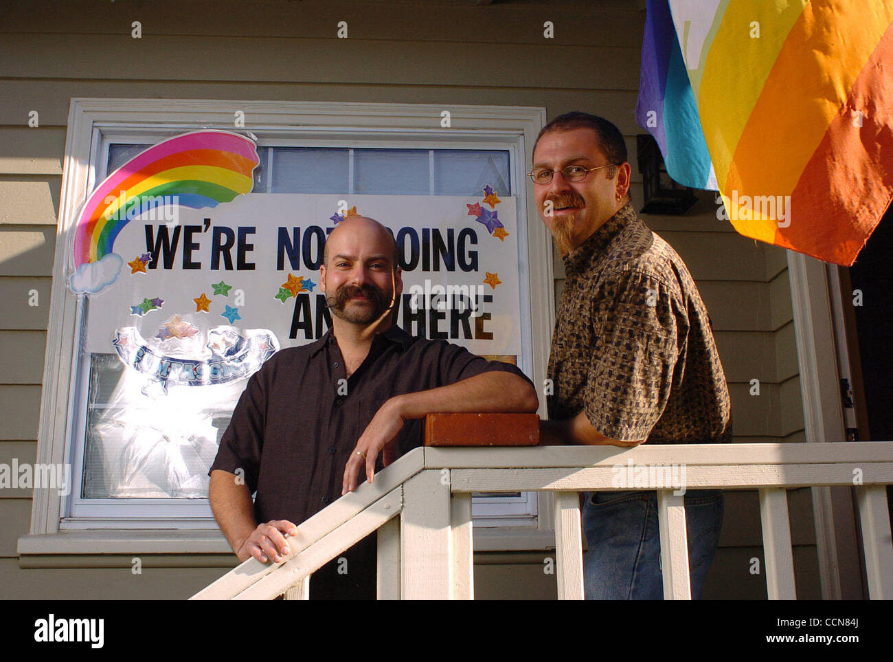 (L-R) Seph Paul, age 41, and Denis Paul, age 38, are a gay couple that ...