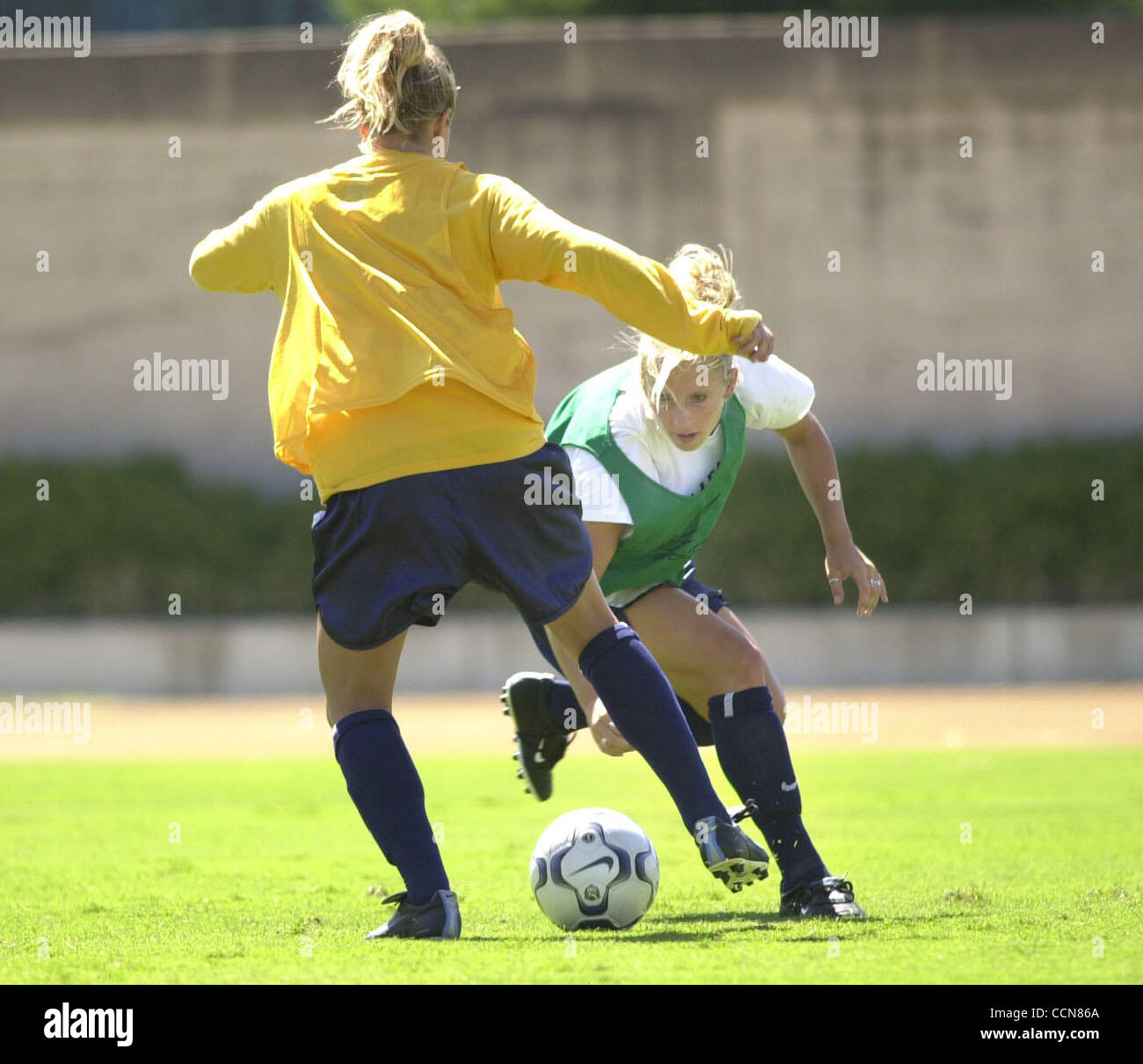 Cal's Tracy Hamm, right, a Campolindo High graduate, works on defensive ...