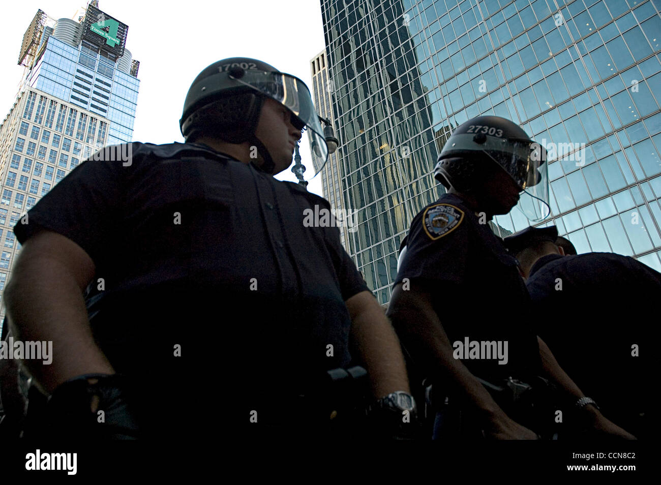 Aug 31, 2004; New York, NY, USA; S.W.A.T. officers during the RNC in ...