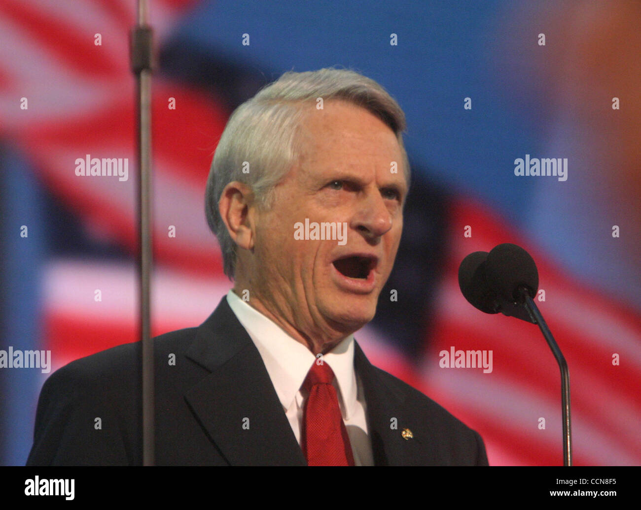Sept 01, 2004; New York, NY, USA; Keynote speaker Senator ZELL MILLER ...