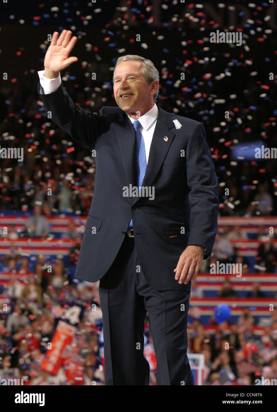 Sept 02, 2004; New York, NY, USA; President GEORGE W. BUSH at day four ...