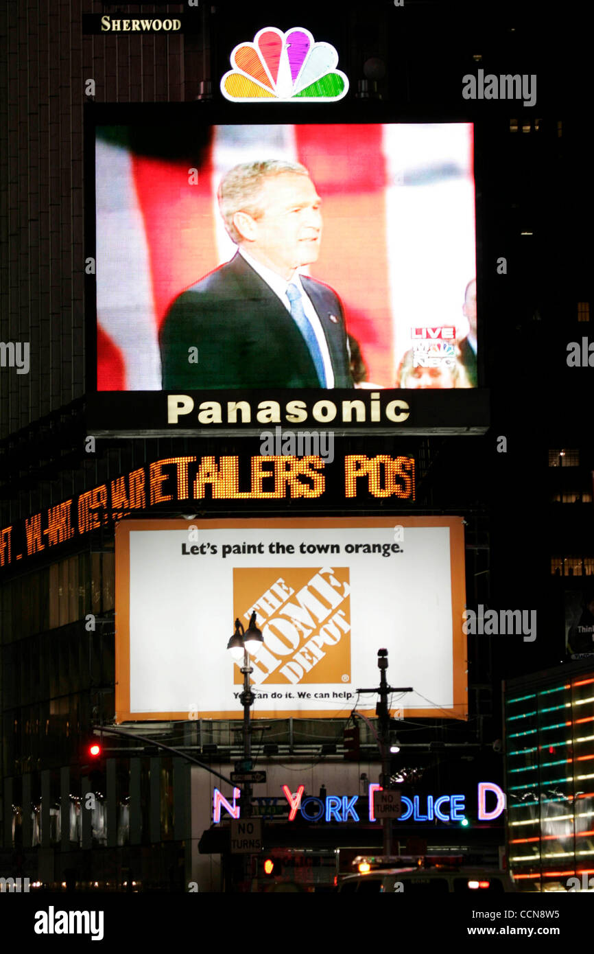 The 2004 Republican National Convention in New York comes to its final ...