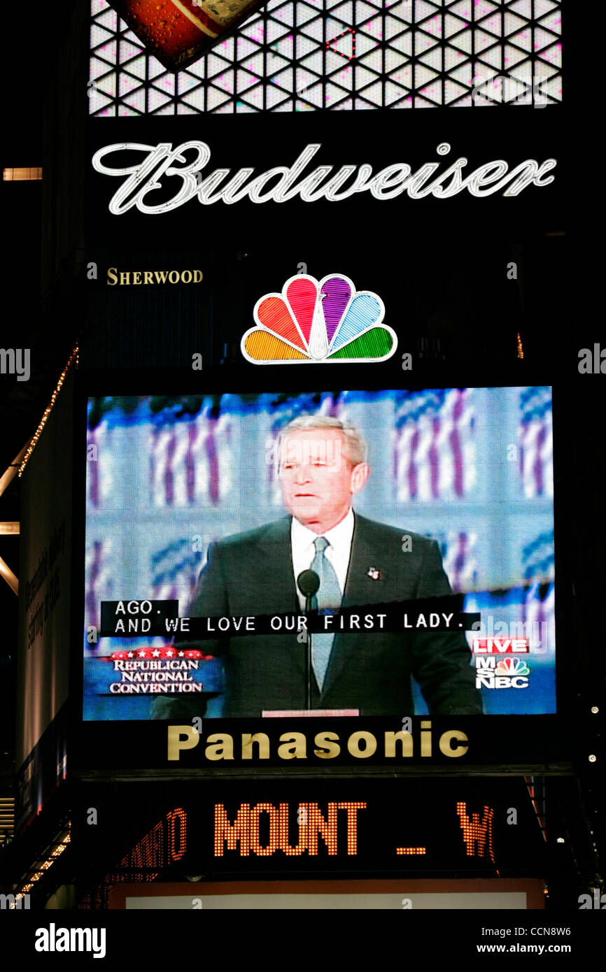 The 2004 Republican National Convention in New York comes to its final ...