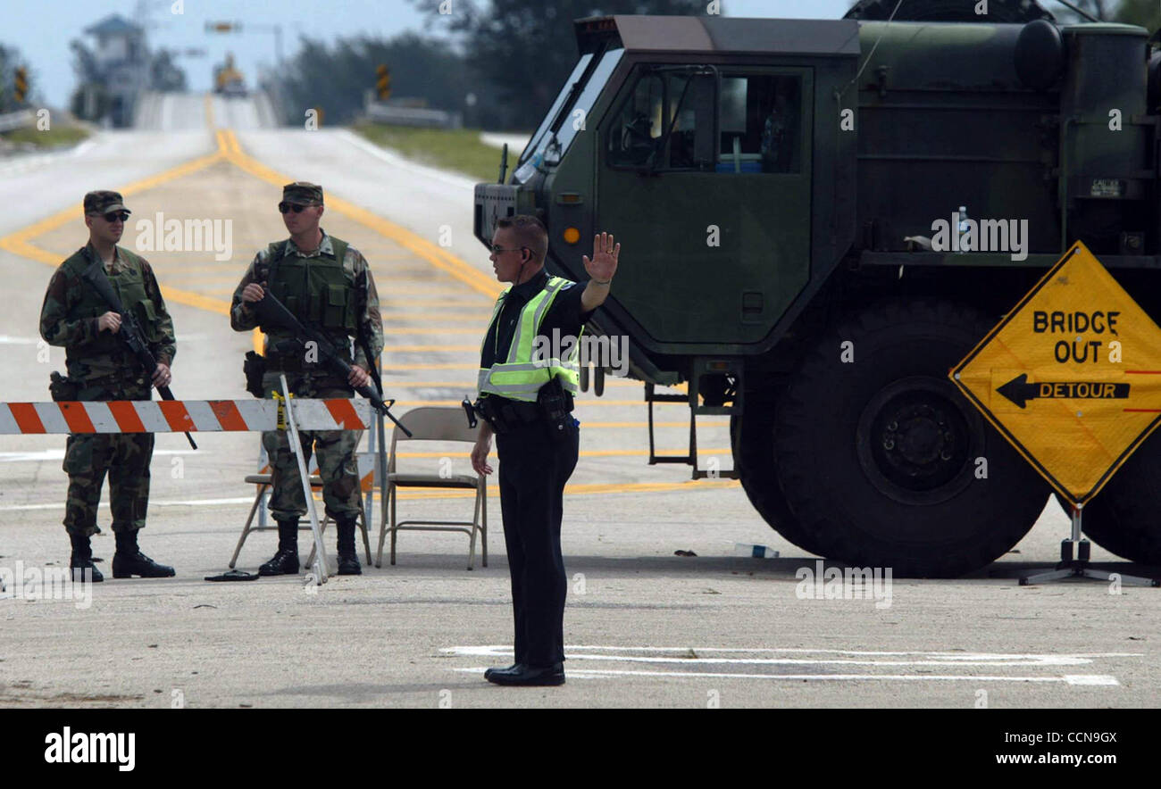 090604 TC MET Sewell's Point...While 2 National Guardsmen guard the ...