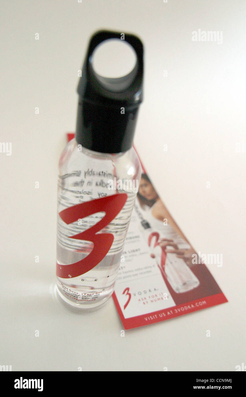 Sep 06, 2004; Los Angeles, CA, USA; 3 vodka, the only vodka in the ...