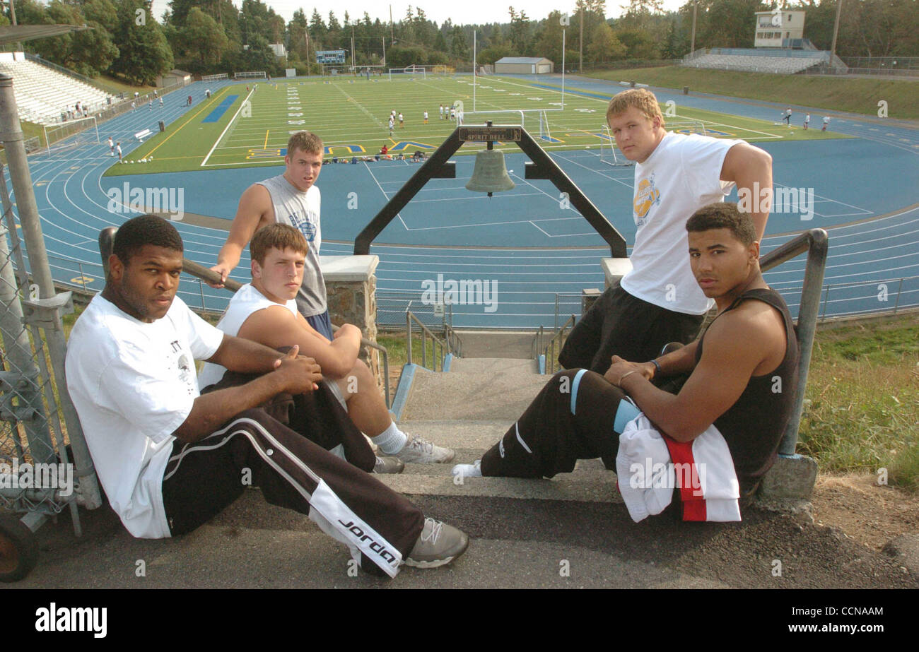 Bellevue high school football players from left to right are, J.R ...