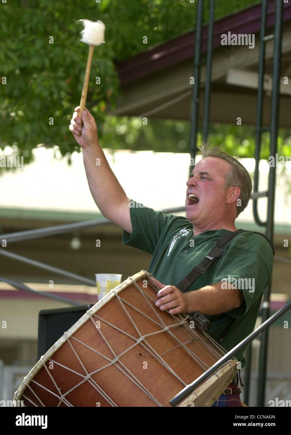 Warren Casey of the band Wicked Tinkers plays during the 139th annual ...