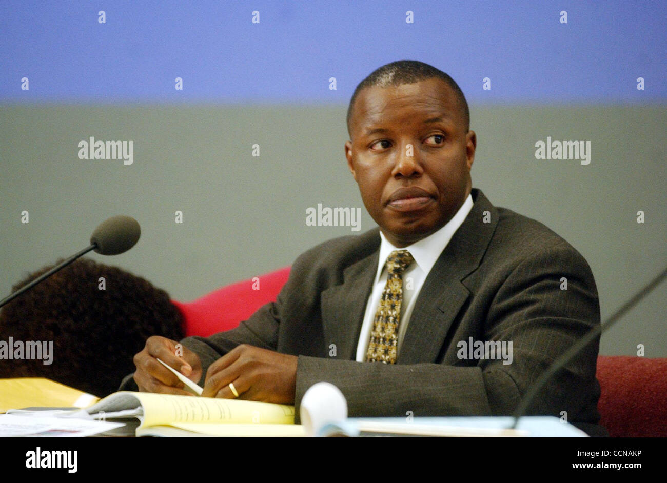 West Contra Costa School Board member George Harris III at the school ...