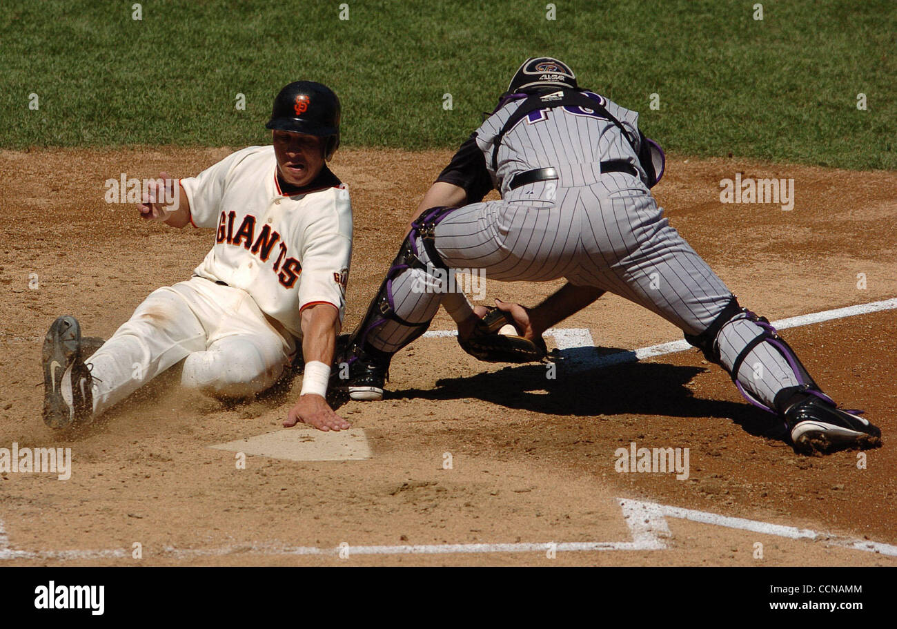 San Francisco Giants Cody Ransom, #2, scores past Arizona Diamondbacks ...