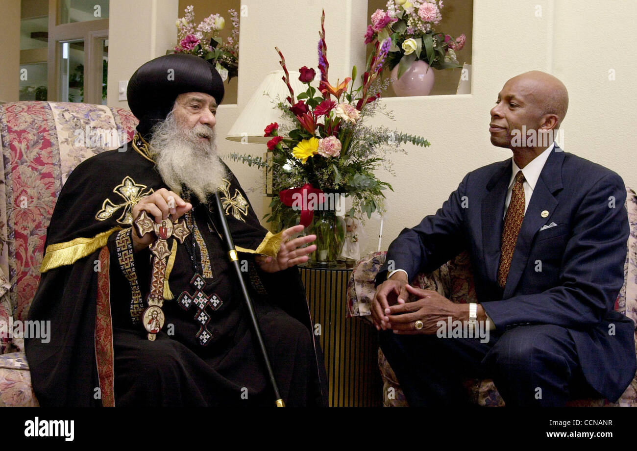 H h pope shenouda iii hi-res stock photography and images - Alamy