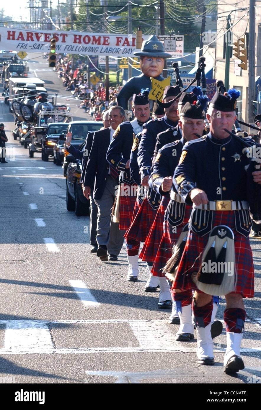 Sep 09, 2004 - Cheviot, Ohio, USA - Bag pipers lead the Hamilton County ...