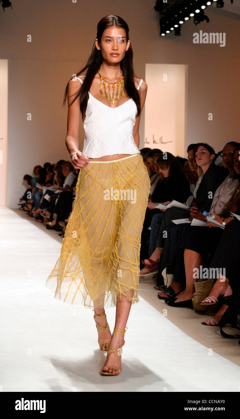 Sep 09, 2004; New York, NY, USA; Models walk the catwalk at the NICOLE ...