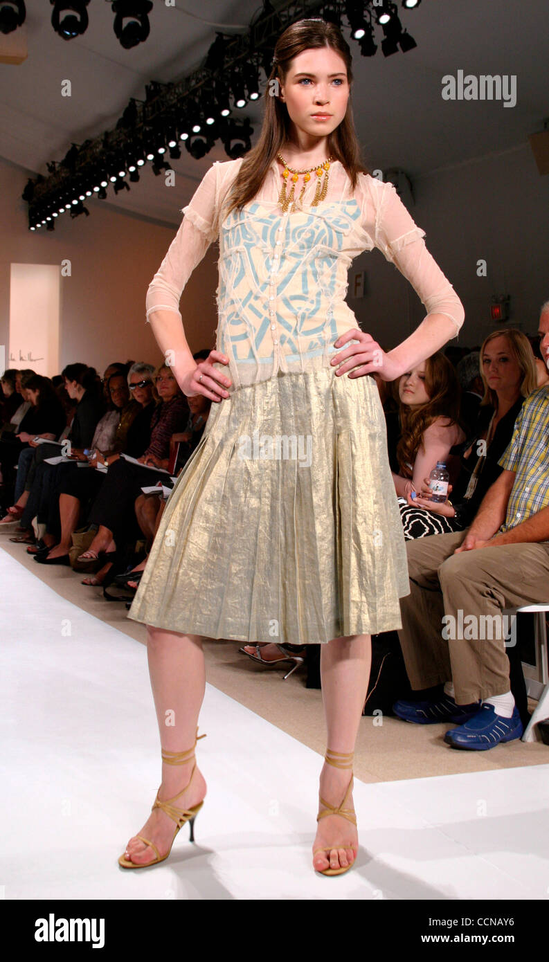 Sep 09, 2004; New York, NY, USA; Models walk the catwalk at the NICOLE ...