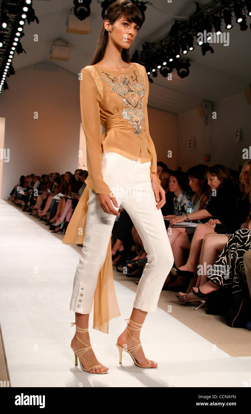 Sep 09, 2004; New York, NY, USA; Models walk the catwalk at the NICOLE ...